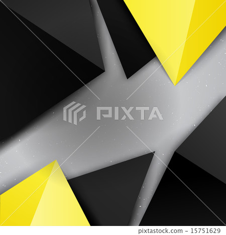 Black and yellow colorful triangle background - Stock Illustration ...