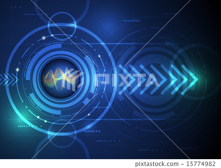 Abstract futuristic, wavelength digital in eyeball - Stock Illustration ...