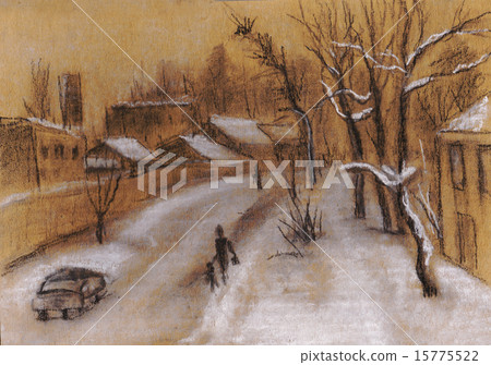 Small town Katuar situated near Moscow - Stock Illustration [15775522 ...