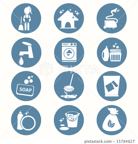 cleaning icon set vector illustration - Stock Illustration [15784827 ...