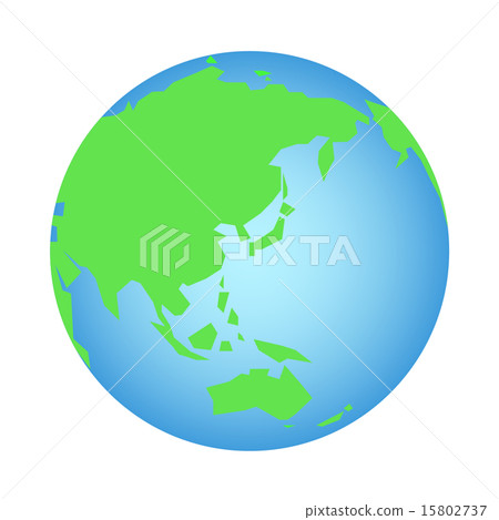 With deformed Earth gradation - Stock Illustration [15802737] - PIXTA