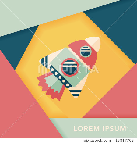 Spaceship flat icon with long shadow,eps10-插圖素材 [15817702] - PIXTA圖庫