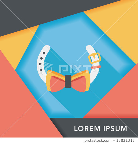 Pet dog chains flat icon with long shadow,eps10-插圖素材 [15821315] - PIXTA圖庫