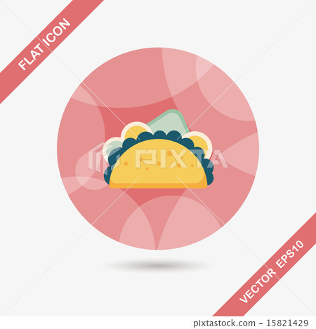 sandwich flat icon with long shadow,eps10 - Stock Illustration ...