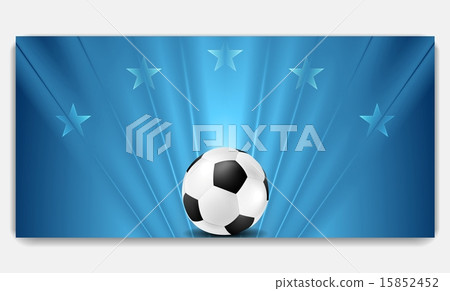 Bright abstract blue soccer background - Stock Illustration [15852452 ...