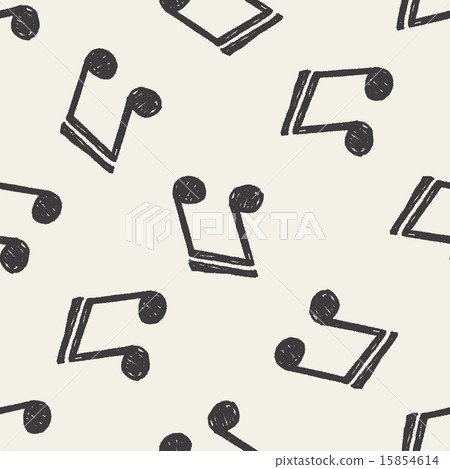 Doodle Note seamless pattern background - Stock Illustration [15854614 ...