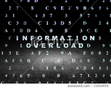 Information concept: Information Overload in... - Stock Illustration ...
