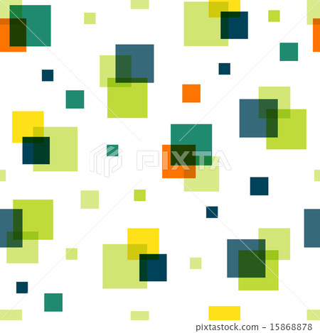 Bright squares seamless pattern. Vector - Stock Illustration [15868878 ...