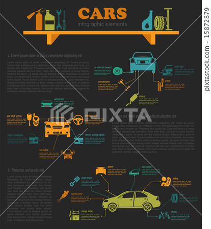 Car service, repair Infographics - Stock Illustration [15872879] - PIXTA