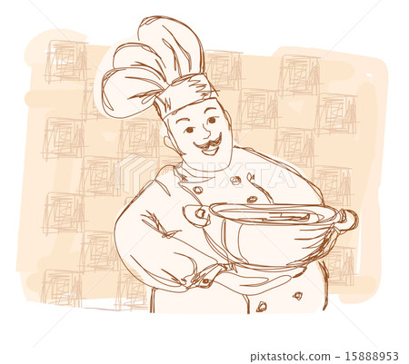 chef cook - doodle card - Stock Illustration [15888953] - PIXTA
