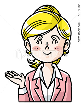 Foreigner / female / gesture - Stock Illustration [15899484] - PIXTA