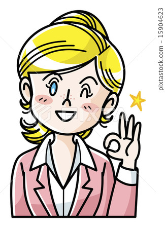 Foreigner / female / gesture - Stock Illustration [15904623] - PIXTA
