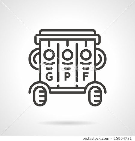 Segregation bin black line vector icon - Stock Illustration [15904781 ...