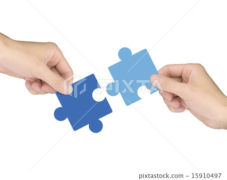 combine, jigsaw, hold - Stock Illustration [15910497] - PIXTA