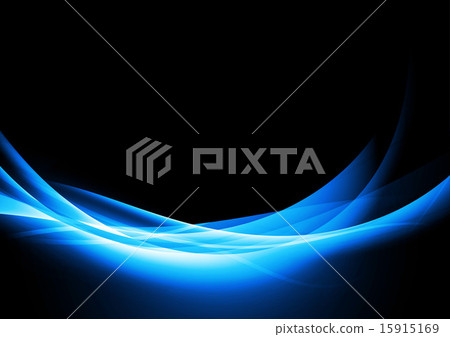 Blue abstract energy power modern border - Stock Illustration [15915169 ...
