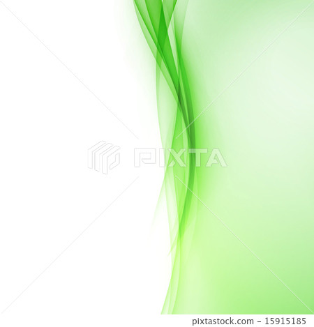 Bright green abstract swoosh wave border line - Stock Illustration ...