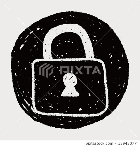 lock doodle drawing - Stock Illustration [15945077] - PIXTA