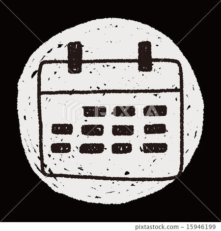 Monthly calendar doodle drawing - Stock Illustration [15946199] - PIXTA