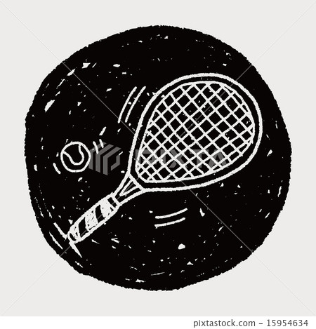 Doodle Tennis racket - Stock Illustration [15954634] - PIXTA