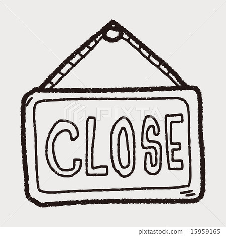 close banner doodle - Stock Illustration [15959165] - PIXTA