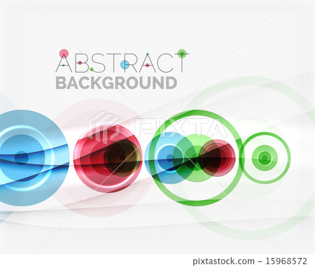 Circle geometric shape composition - Stock Illustration [15968572] - PIXTA