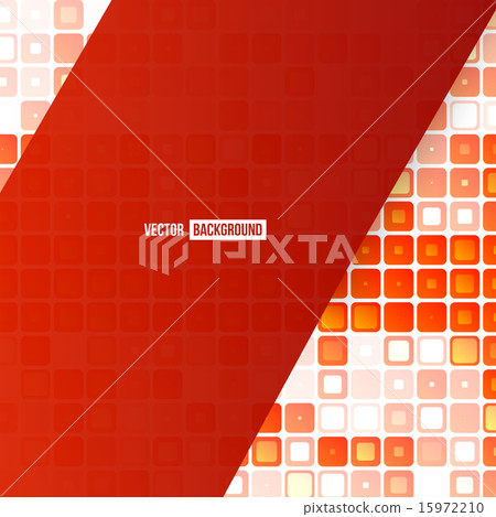 Vector Abstract geometric shape from red - Stock Illustration [15972210 ...
