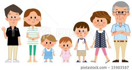 Illustration family alignment - Stock Illustration [15983587] - PIXTA