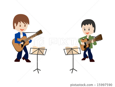 Illustration of a folk band - Stock Illustration [15997590] - PIXTA