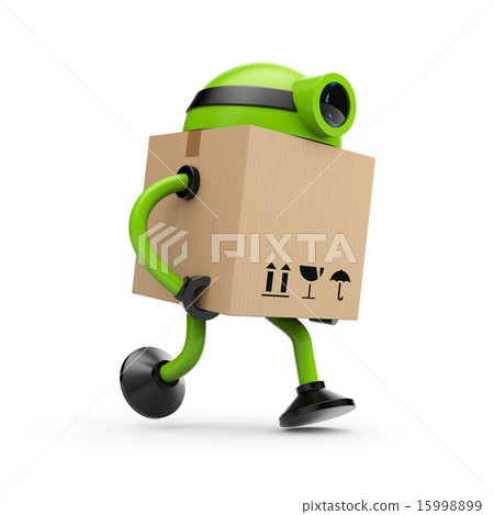 The robot postman - Stock Illustration [15998899] - PIXTA