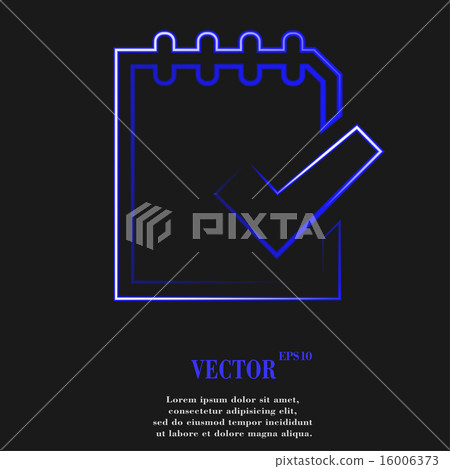 Notepad paper Documents. Flat modern web button a - Stock Illustration [16006373] - PIXTA
