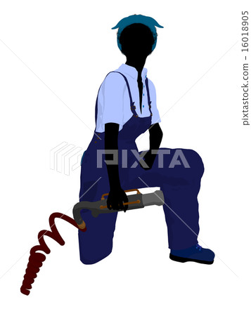 Female Mechanic Silhouette - Stock Illustration [16018905] - PIXTA