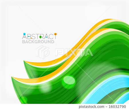 Abstract realistic solid wave background - Stock Illustration [16032790 ...