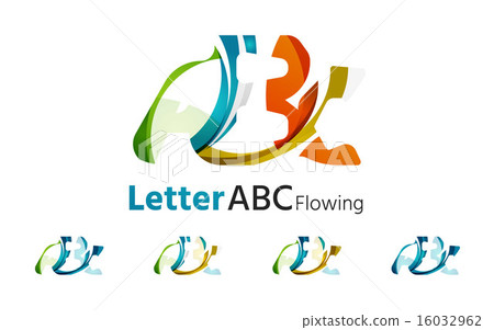 Abc company logo set. Vector illustration. - Stock Illustration ...