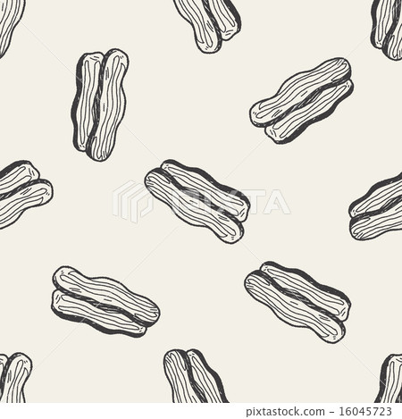 Bacon doodle seamless pattern background - Stock Illustration [16045723 ...