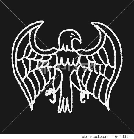 eagle doodle - Stock Illustration [16053394] - PIXTA