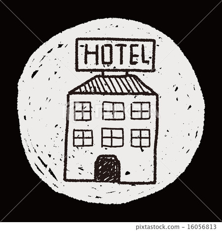 hotel doodle drawing - Stock Illustration [16056813] - PIXTA