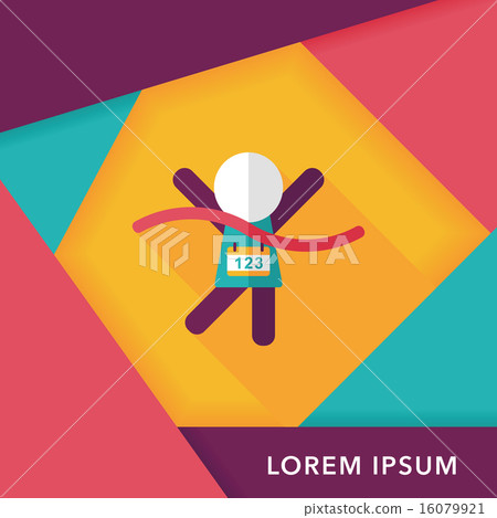 winner flat icon with long shadow,eps10 - Stock Illustration [16079921 ...
