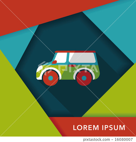 Transportation Sports Utility Vehicle flat icon... - Stock Illustration ...