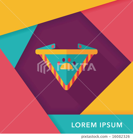 Pet dog chains flat icon with long shadow,eps10 - Stock Illustration ...