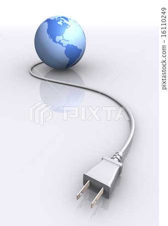 Earth and power supply (USA) - Stock Illustration [16110249] - PIXTA