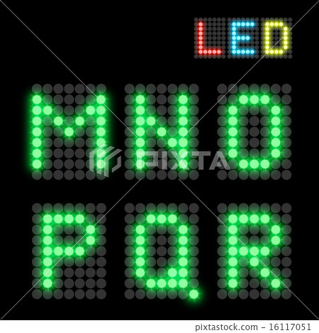LED font - Stock Illustration [16117051] - PIXTA