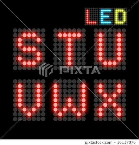 LED font - Stock Illustration [16117076] - PIXTA