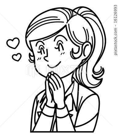 Foreigner / female / gesture - Stock Illustration [16126993] - PIXTA