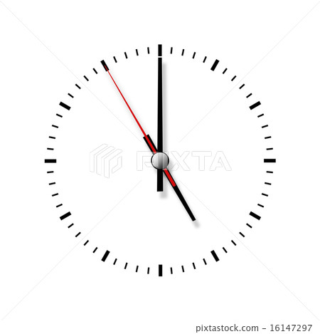Clock without numbers isolated on white background - Stock Illustration ...