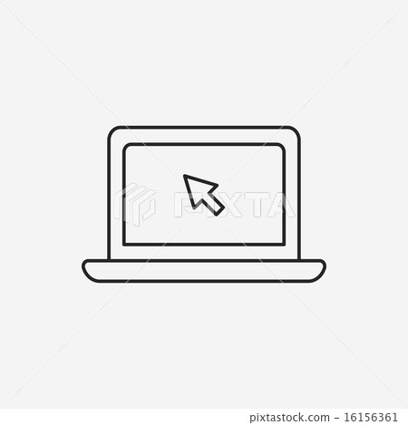 computer line icon - Stock Illustration [16156361] - PIXTA