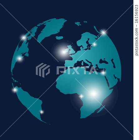 Modern globe design, vector illustration. - Stock Illustration ...