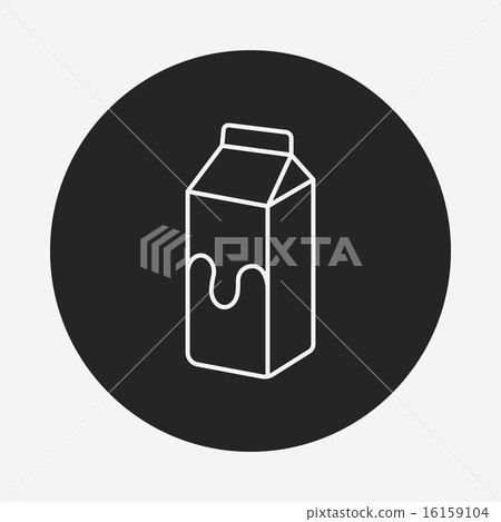 milk line icon - Stock Illustration [16159104] - PIXTA