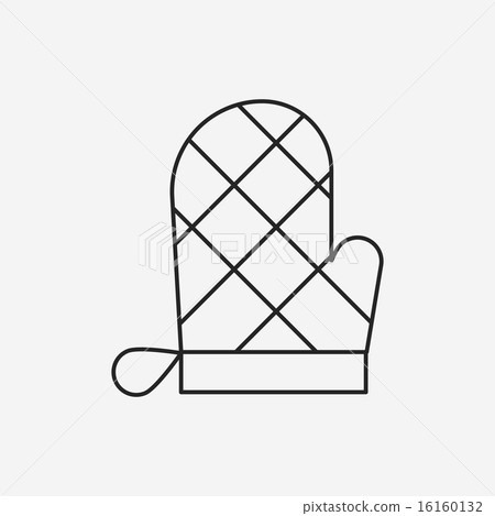 baking gloves line icon - Stock Illustration [16160132] - PIXTA