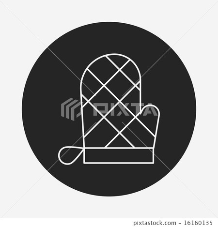 baking gloves line icon - Stock Illustration [16160135] - PIXTA