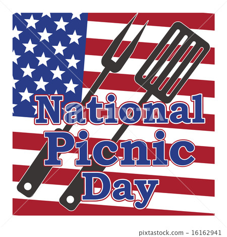 vector for national picnic day in usa 23 april - Stock Illustration ...